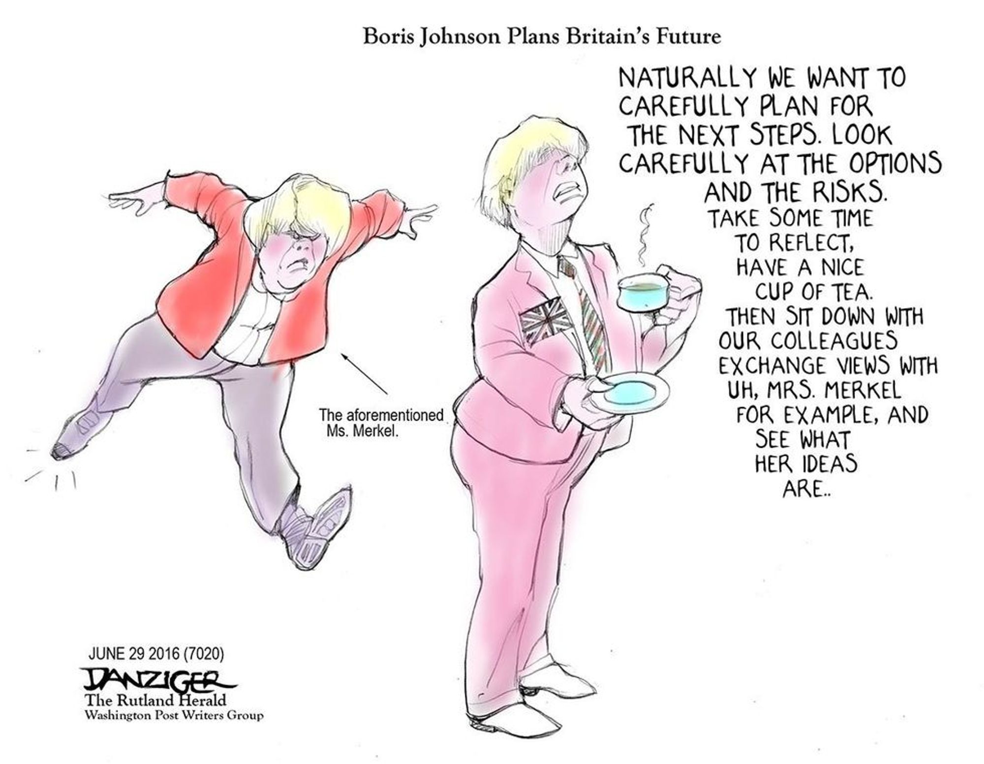 Cartoon: Boris Johnson Plans Britain’s Future - National Memo