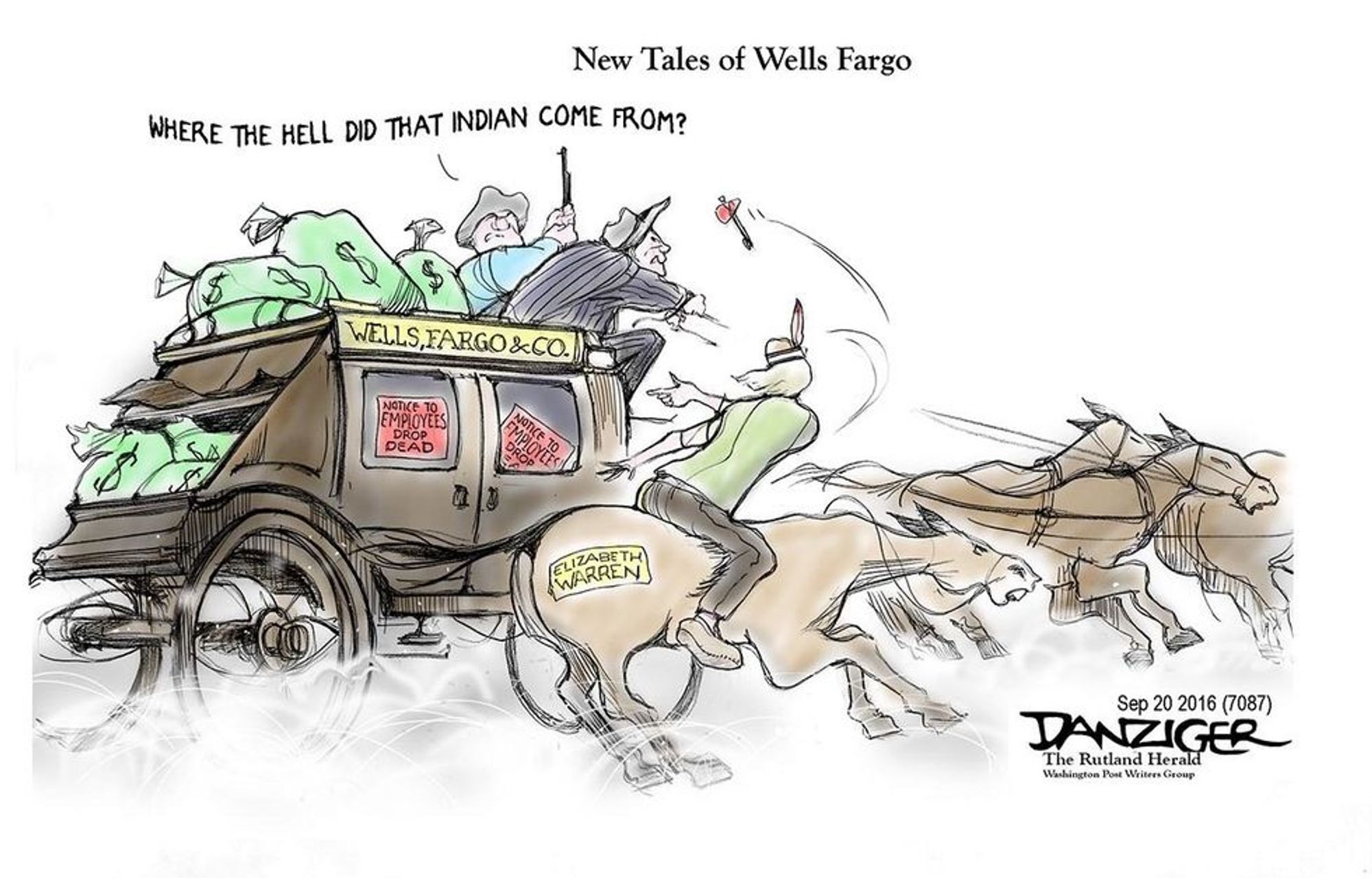 Cartoon: New Tales Of Wells Fargo - National Memo